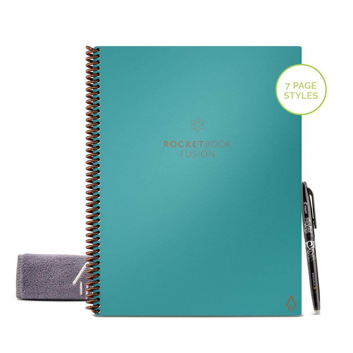 Rocketbook Fusion Smart Notebook A4 Letter Teal | bol.com
