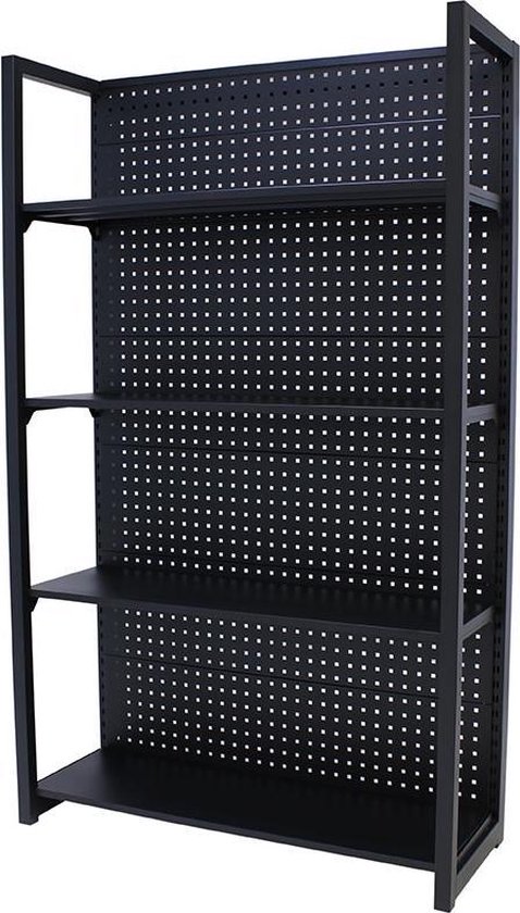 Kraftmeister Metalen opbergrek Standard 120 cm zwart | bol.com
