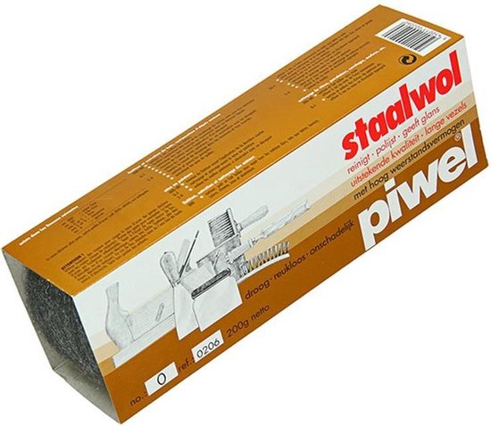 Piwel Staalwol Nr. 3 - 200g - Middelmatig | bol