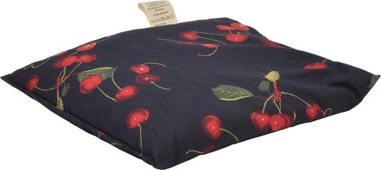 Kersenpitkussen Classico - 25 x 27cm - Blauw met Kersen | bol
