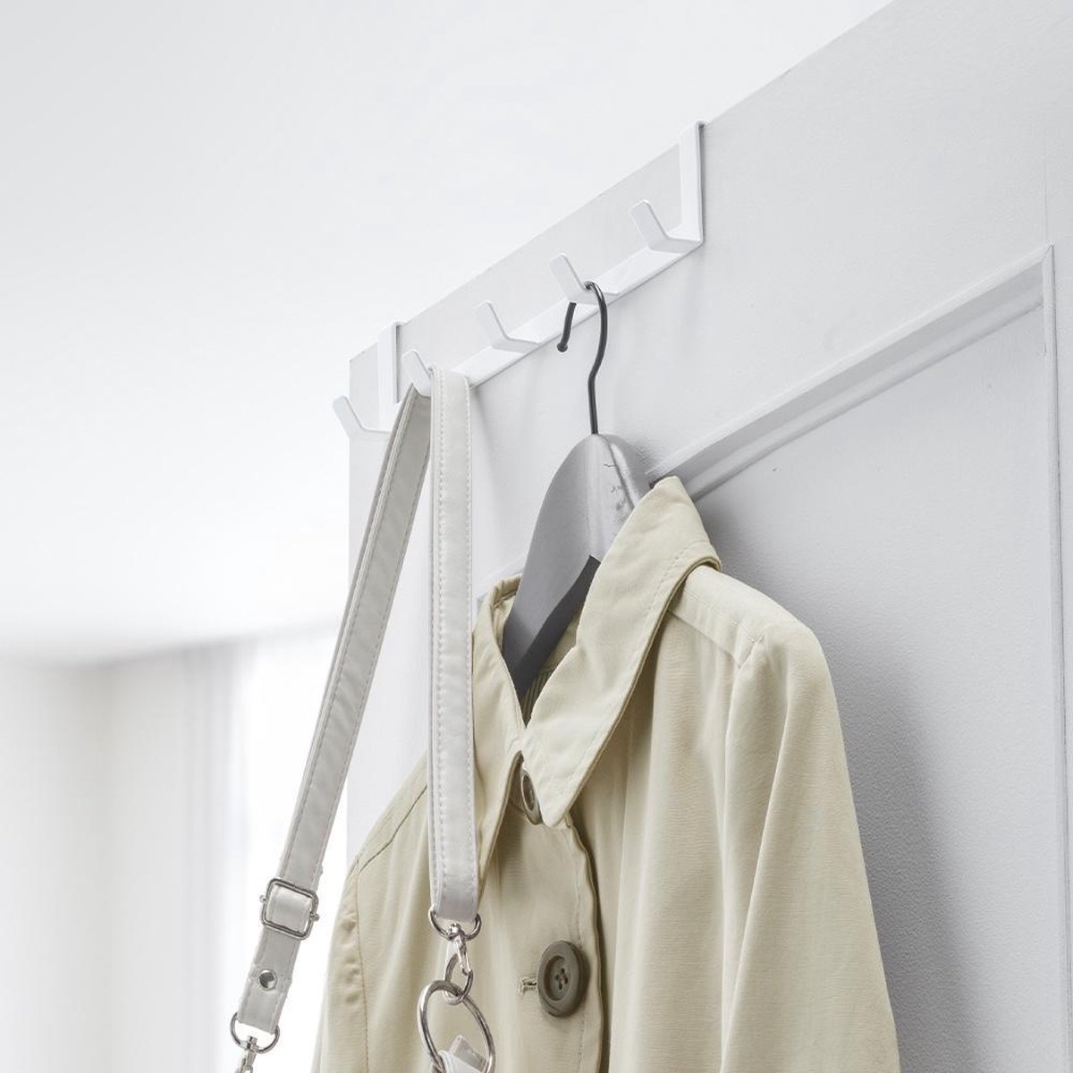 Yamazaki Kapstok - Deurhaak - Deurhanger - wit | bol.com