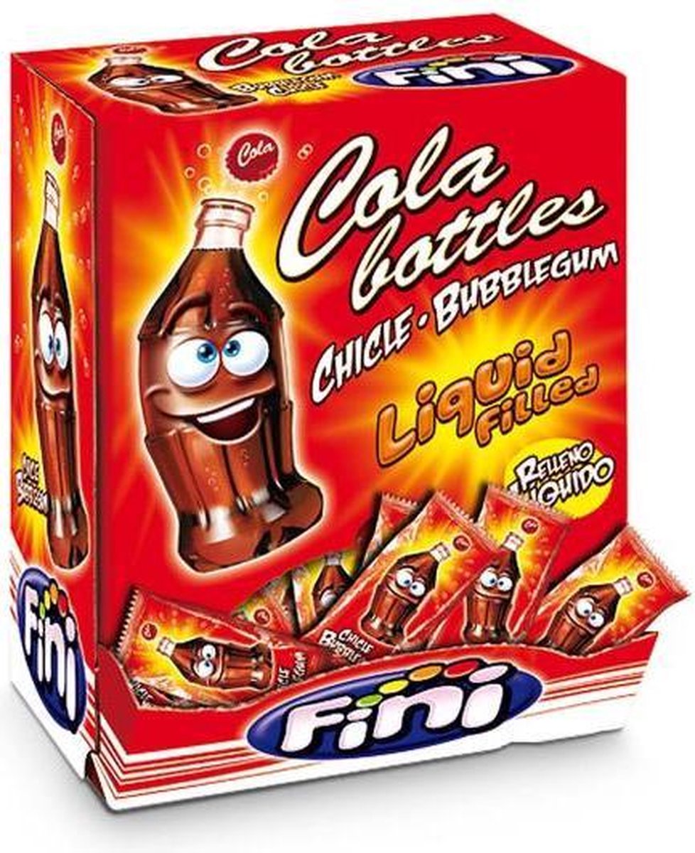 Fini Cola Flesjes Bubble Gum - 200 stuks | bol.com