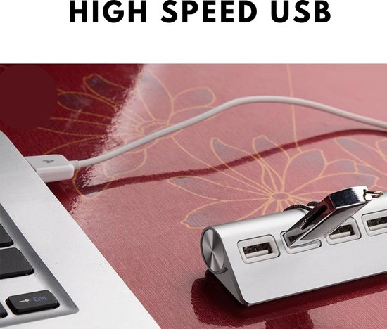 HMerch™ USB 3.0 Hub - USB Hub 4 poort - USB splitter - High Speed - USB ...