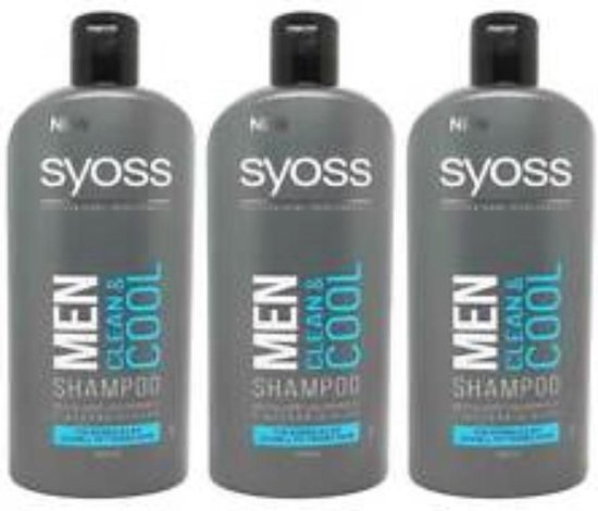 Syoss Shampoo Men – Clean & Cool 3 x 500 ml | bol.com