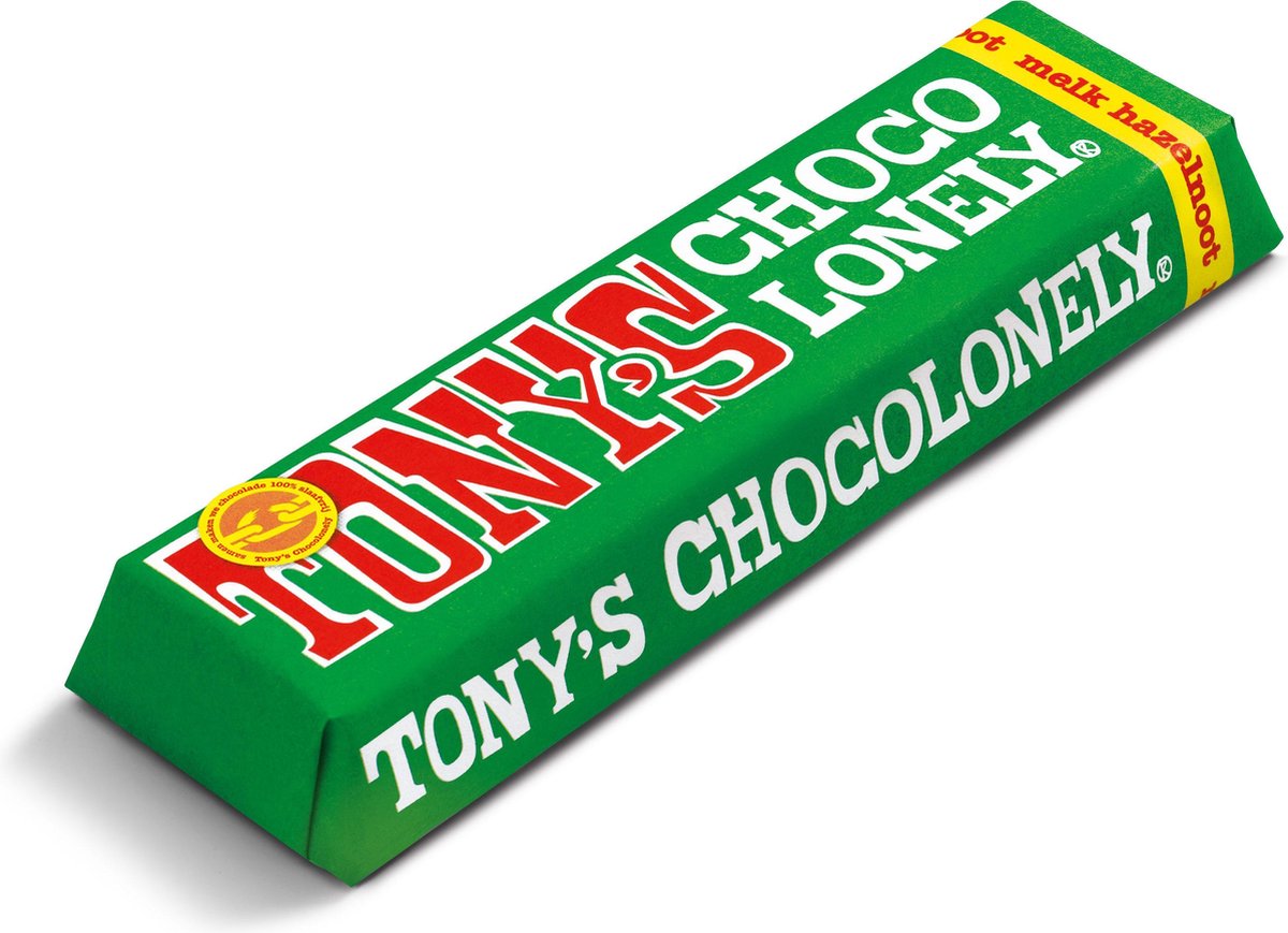 Tony's Chocolonely Chocolade Reep Melk Hazelnoot - 35 x 47 gram | bol
