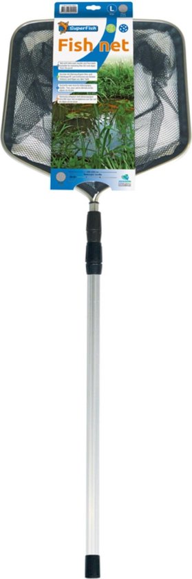 SuperFish Vijver Visnet Fijn Large - 38x35x220cm | bol