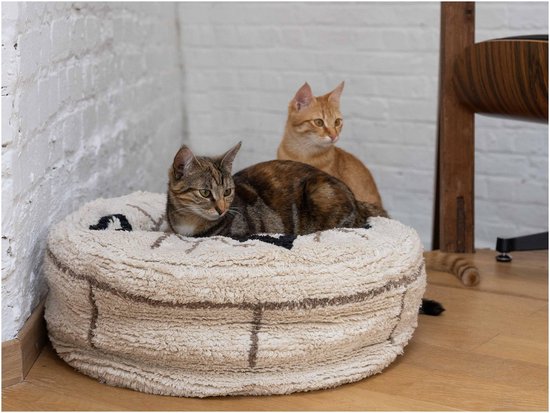 Fantail | Puff Berber Caramel 50X50X20 | bol