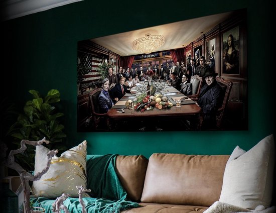 Tigon Art - Schilderij - Gangsters Agreement - Multicolor - 90 X 160 Cm ...