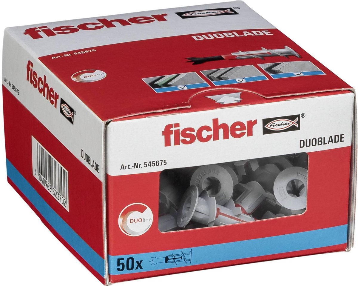 Fischer 50-delige Gipsplaatpluggenset DUOBLADE | bol.com