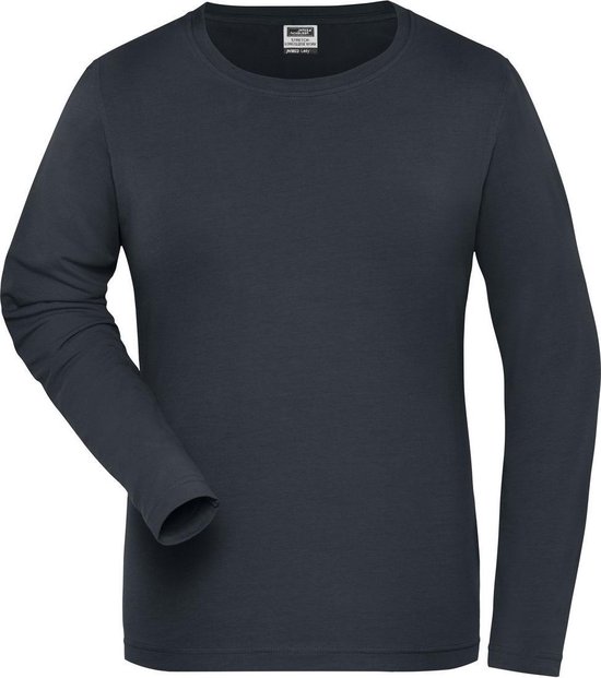 James and Nicholson Dames/dames Organic Cotton Sweater met lange mouwen ...