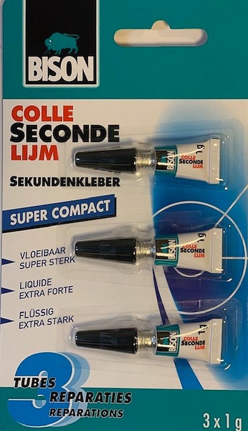 BISON 3 Delig Secondelijm Supercompact | bol