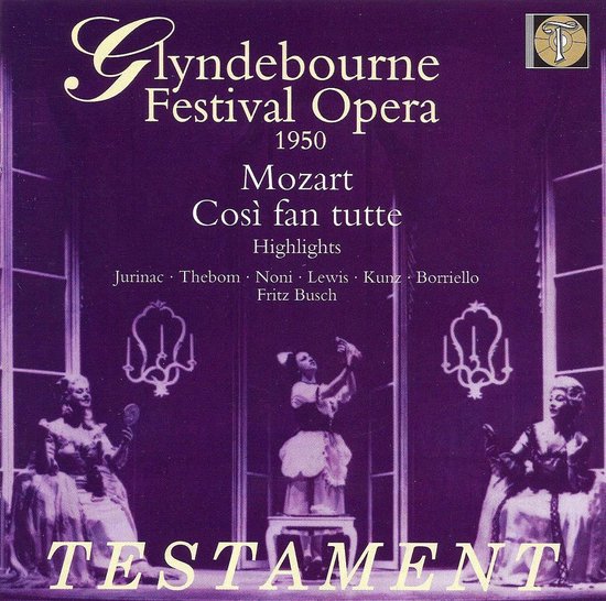 Glyndebourne Festival Opera - Mozart: Cosi fan tutte, Fritz Busch | CD (album) | Muziek | bol