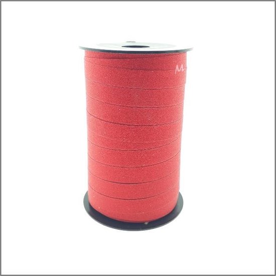 Premium Krullint - Glitter lint - Versierlint - Rood -10 mm x 50 meter ...
