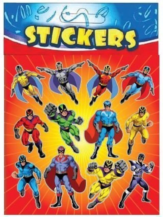 Super Hero sticker set | bol.com