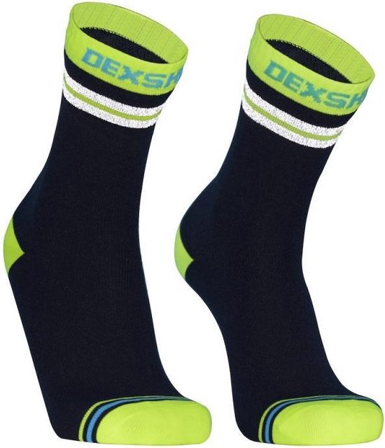 Dexshell - Pro Visibility Biking Socks Zwart/Geel - Outdoor - Waterdichte sokken -... | bol.com