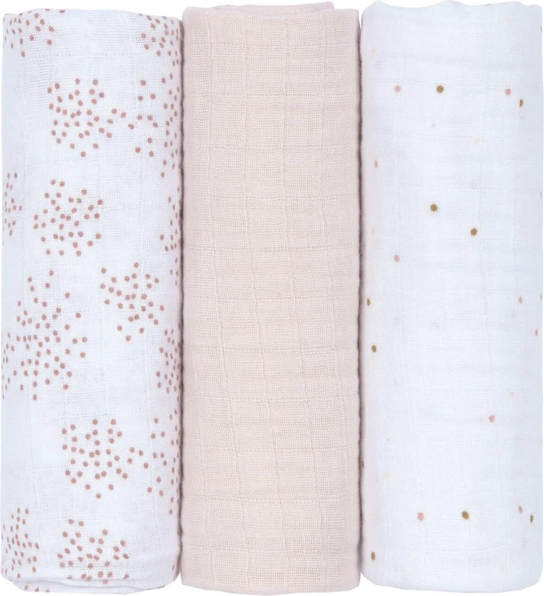 Lässig Hydrofiele luier swaddle doek About Friends Chinchilla 3 stuks ...