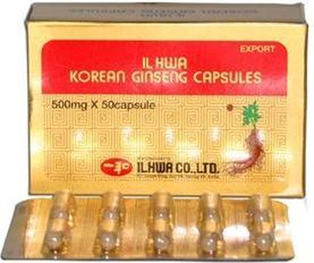 ILHWA Korean Ginseng Capsules - 50 capsules | bol.com