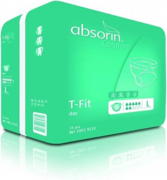 Absorin Comfort t-fit day maat l | bol