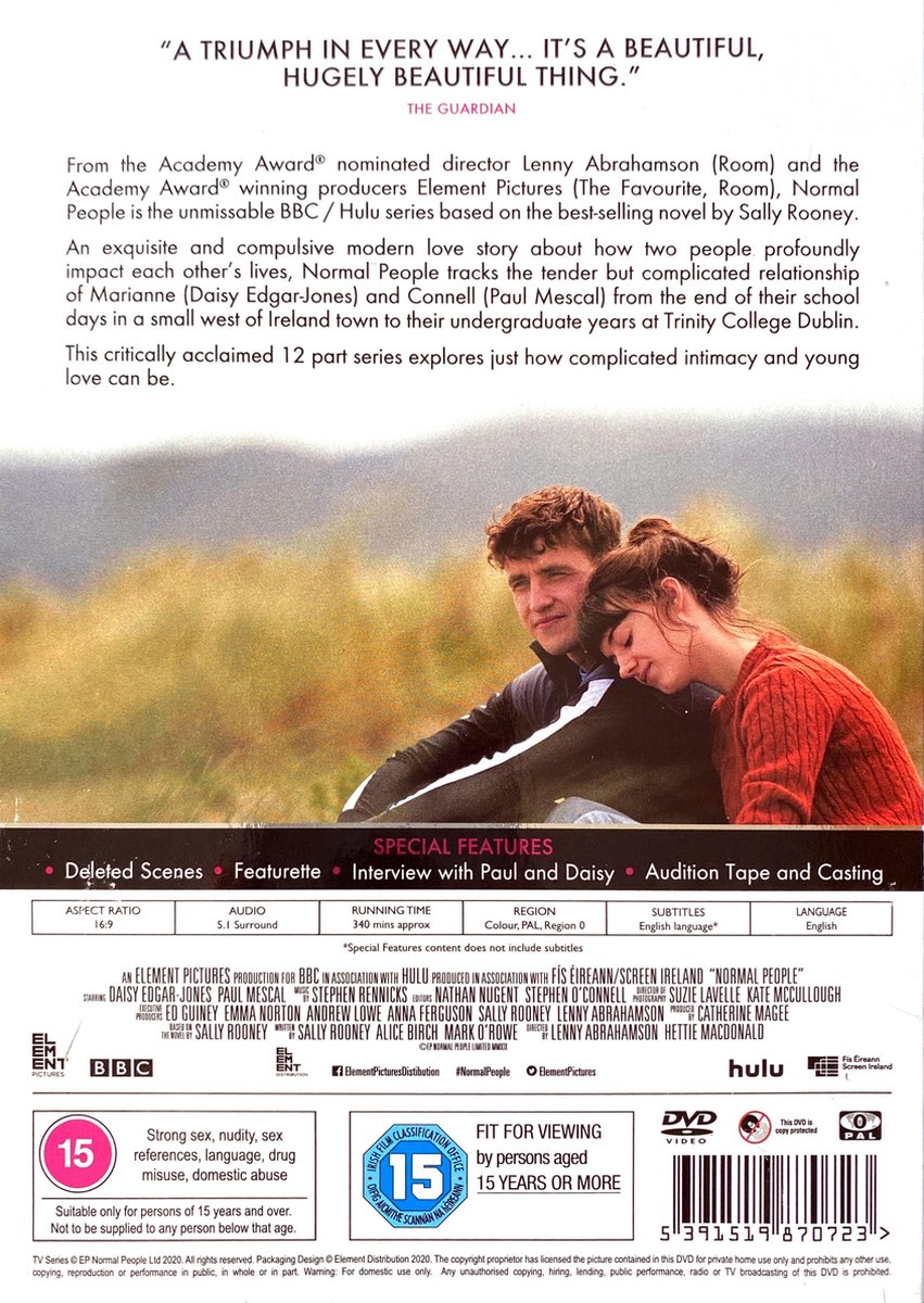 Normal People [DVD] [2020] (Dvd), Daisy Edgar-Jones | Dvd's | bol.com