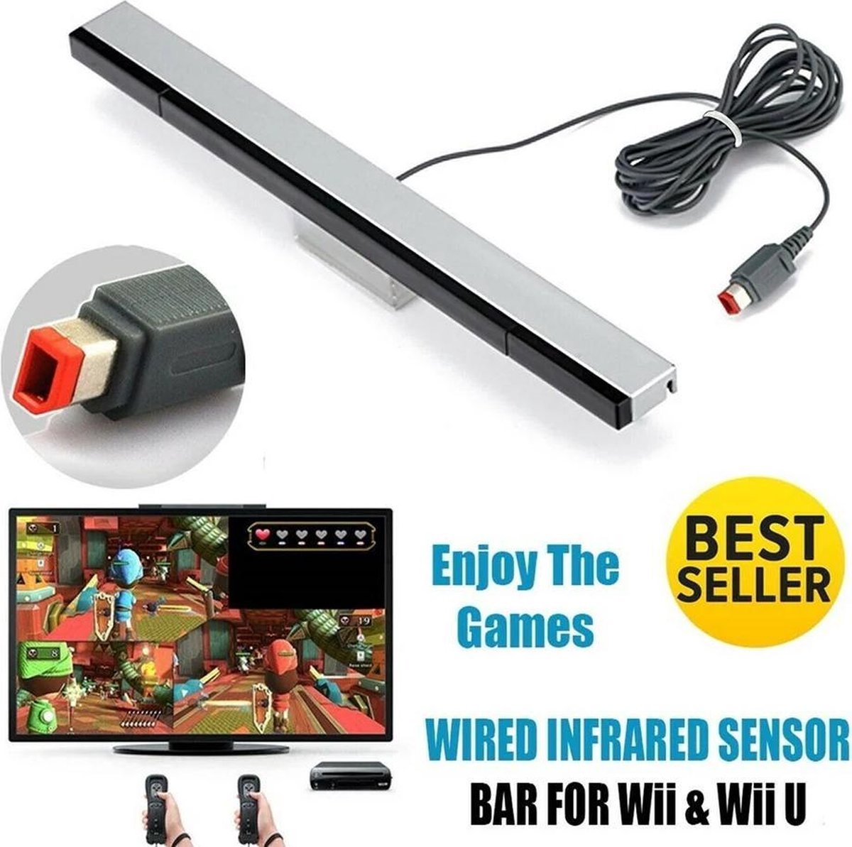 Game sensor bar voor Nintendo Wii & Wii Bu Hoog Kwaliteit / Nintendo ...