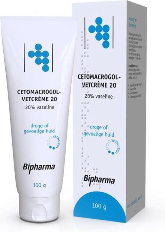 Bipharma Cetomacrogol crème grasse 20 100 grammes | bol