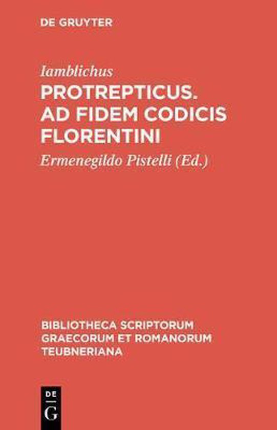 Protrepticus Pb | 9783598714429 | Iamblichus | Boeken | bol.com