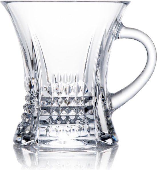 ROGASKA 1665 - DIAMOND Crystal Gift Pack 2 Tea Cups + Wedgwood Tea ...