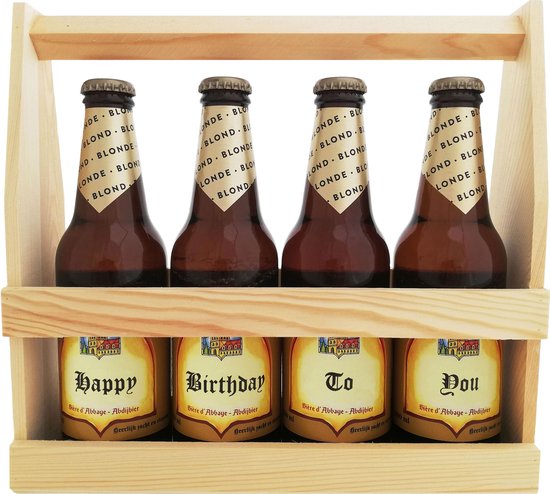 Leffe Bieretiketten 'Happy Birthday To You' (4 stuks) | Stickers | bol.com