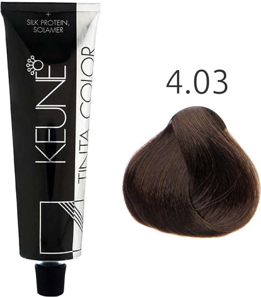 Keune - Tinta Color - 4.03 Middel Mocca Bruin - 60 ml | bol.com