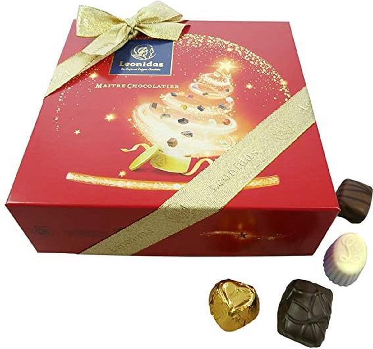 Leonidas Luxe Bonbon Giftbox Kerst - 32 bonbons | bol.com