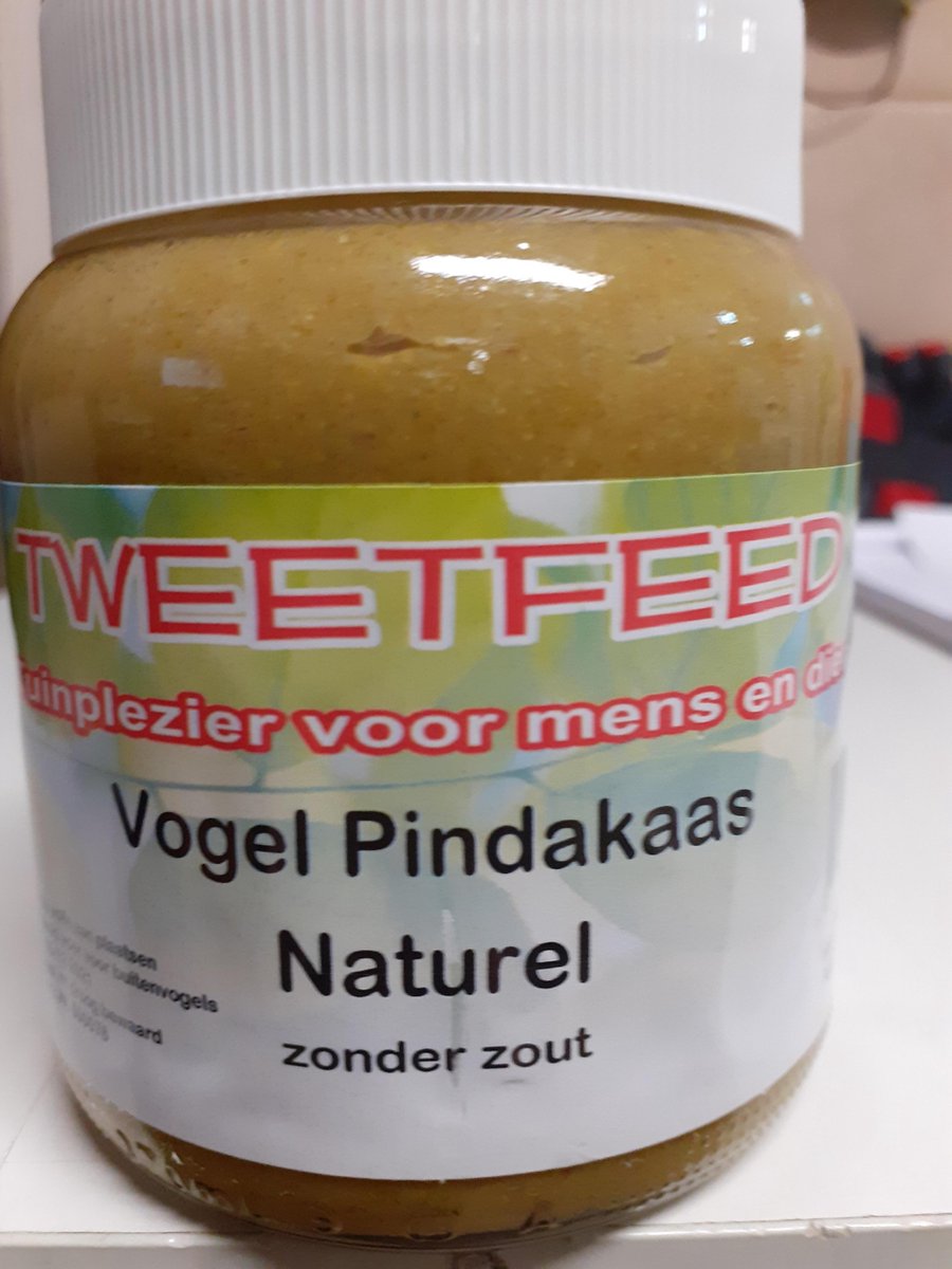 Tweetfeed Vogelpindakaas zonder zout 360 gram GP Naturel in glazen pot ...