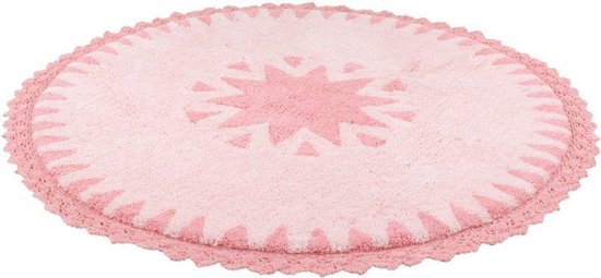 Vloerkleed Kinderkamer & Babykamer rose - Rond Vloerkleed - Tapijt 110 ...