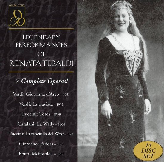Legendary Performances Of Tebaldi, Renata Tebaldi | CD (album) | Muziek ...