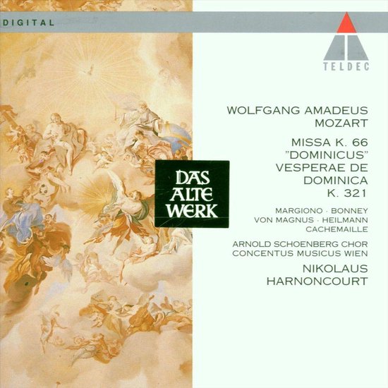 Missa Solemnis KV 66" Dominicus, Vienna Concentus Musicus | CD (album ...