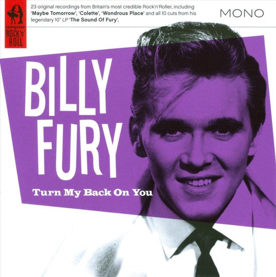 Turn My Back On You, Billy Fury | CD (album) | Muziek | bol