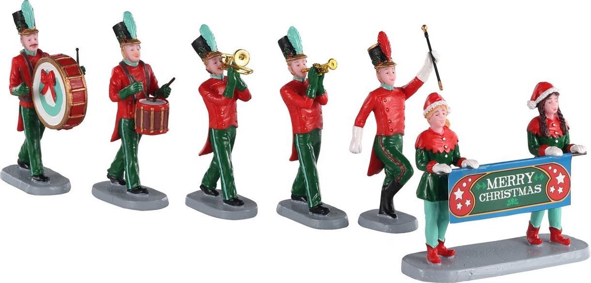 Lemax - Christmas On Parade- Set Of 6 - Kersthuisjes & Kerstdorpen ...