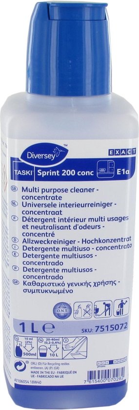 TASKI SPRINT 200 CONC - EXACT DOSEERFLACON 1l UNIVERSELE ...