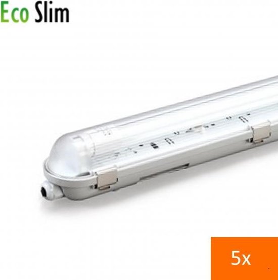 LED TL armatuur 150 cm | enkel | IP65 | EcoSlim | 5-pack | bol.com
