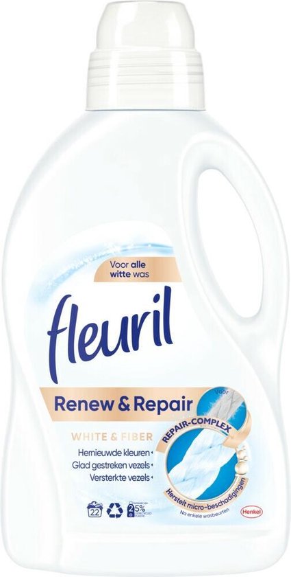 Fleuril Wasmiddel Renew 3D Wit 1,32 liter | bol