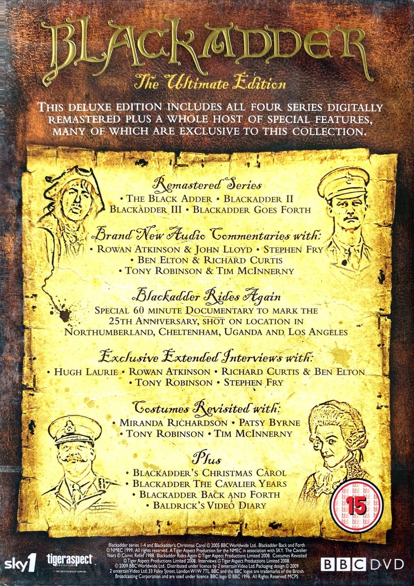 Black Adder- Remastered: The Ultimate Collection (Import) (Dvd) | Dvd's | bol.com