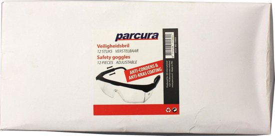 Veiligheidsbril 12 stuks CE-EN166 - beschermingsbril met verstelbare ...