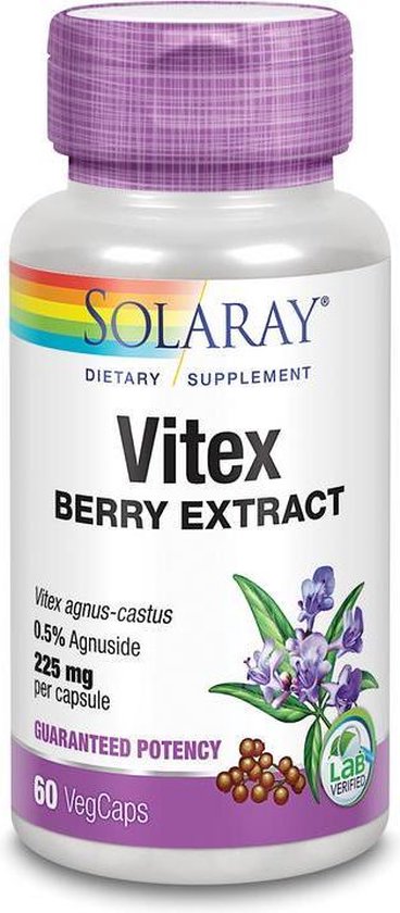 Solaray - Vitex agnus castus extract - 60 Vegetarische capsules | bol.com