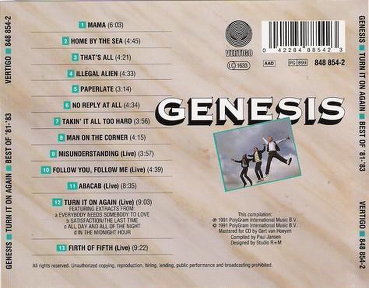 Turn It on Again: Best of 81-83 [Polygram], Genesis | CD (album ...