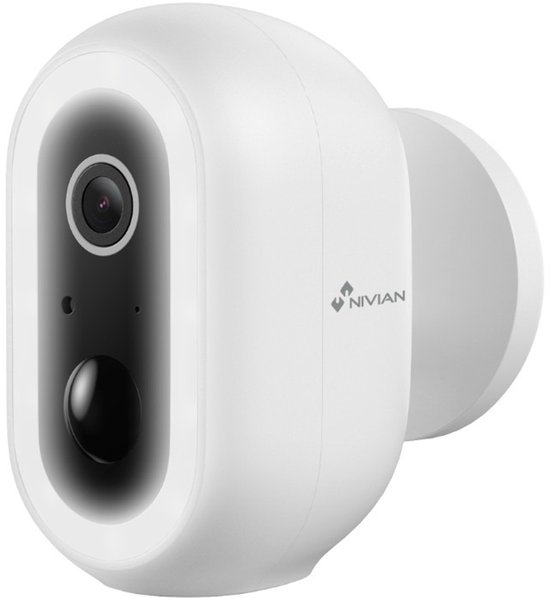 Nivian 04-BAT - 3MP wifi beveiligingscamera op accu - Full color ...