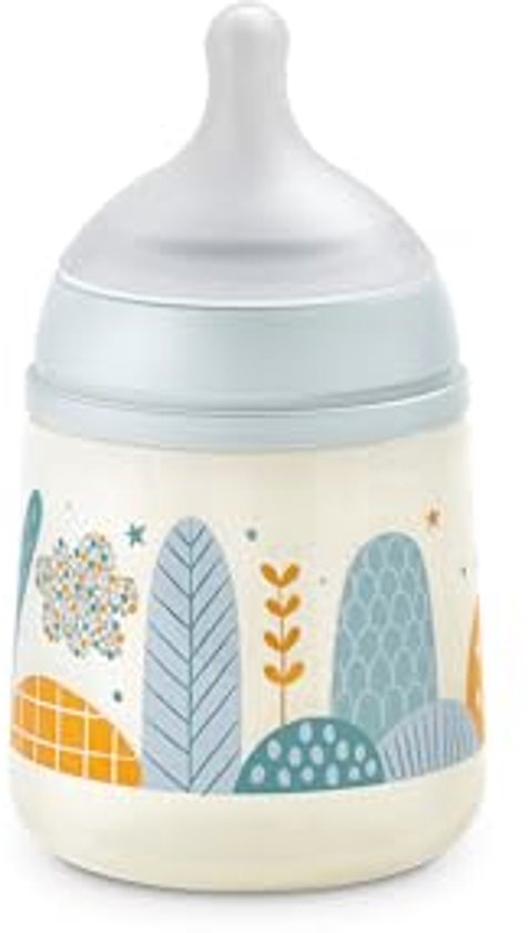 Babyfles 150 ml met Symmetrische Zuigknop van Silicone en Anti-Colic ...