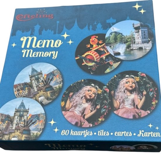 Efteling Memory - Kaartjesspel met 60 kaartjes - Sprookjes & Attracties ...