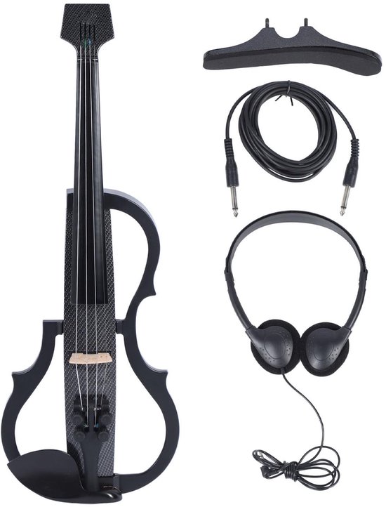 Silent Electric Violin Professional - Premium Carbon Fiber and ABS 4/4 ...