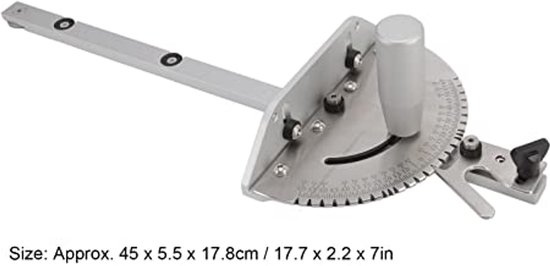 Precision Miter Gauge, Aluminum Table Saw Miter Gauge with 27 Angle ...