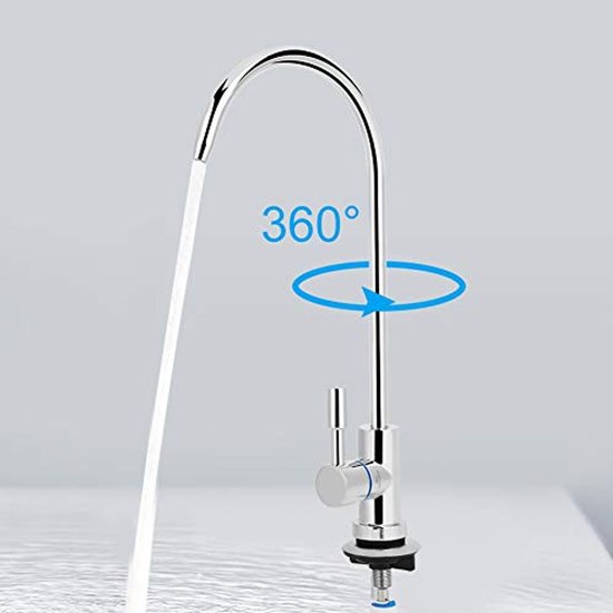 RO Faucet, Mini Gooseneck Drinking Water Filter Faucet Reverse Osmosis ...