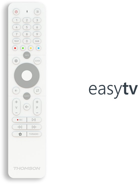 Thomson afstandsbediening wit voor Easy TV -RC112DW- | bol